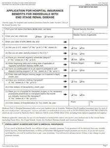 CMS 43 – APPLICATION FOR HOSPITAL INSURANCE BENEFITS FOR INDIVIDUALS ...