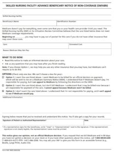CMS 10055 – SKILLED NURSING FACILITY ADVANCED BENEFICIARY NOTICE | CMS ...