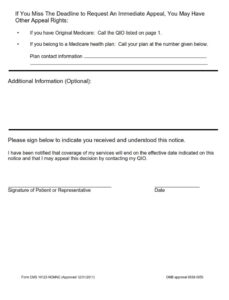 CMS 10095NOMNC – NOTICE OF MEDICARE NON-COVERAGE (English) | CMS Forms