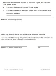 CMS 10123 – EXPEDITED REVIEW NOTICE-NOTICE OF MEDICARE PROVIDER NON ...