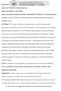 CMS 10198 – Creditable Coverage Disclosure to CMS On-line Form and ...