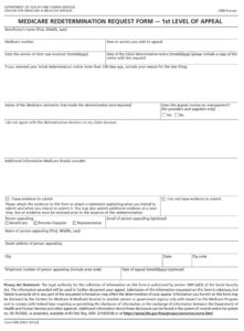 CMS 20027 – MEDICARE REDETERMINATION REQUEST FORM | CMS Forms