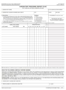 CMS 209 – LABORATORY PERSONNEL REPORT (CLIA) | CMS Forms