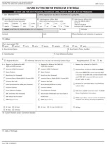 CMS 2178 – HI/SMI ENTITLEMENT PROBLEM REFERRAL | CMS Forms
