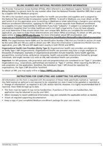 CMS 855B – Medicare Enrollment Application – Clinics/Group Practices ...